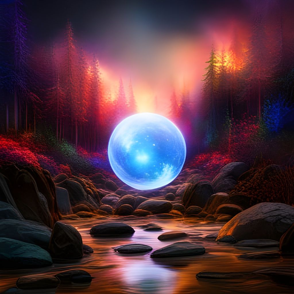 Beautiful mystical orb in the woods!