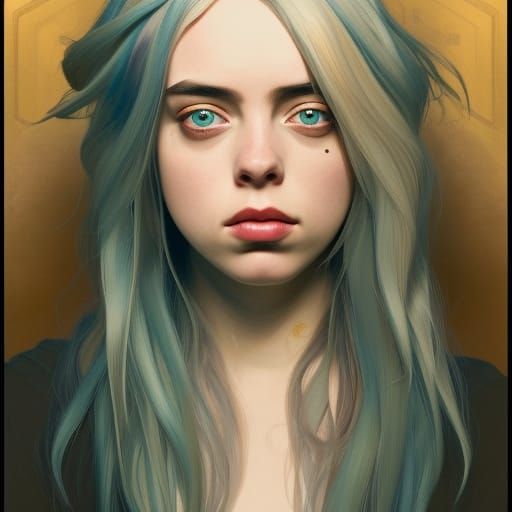 Singer-songwriter Billie Eilish - AI Generated Artwork - NightCafe Creator