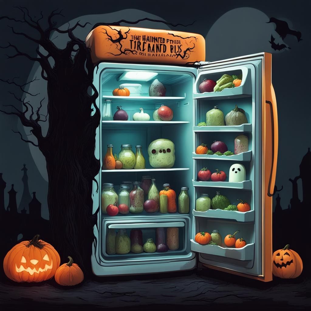 The Spooky Fridge #3 - AI Generated Artwork - NightCafe Creator