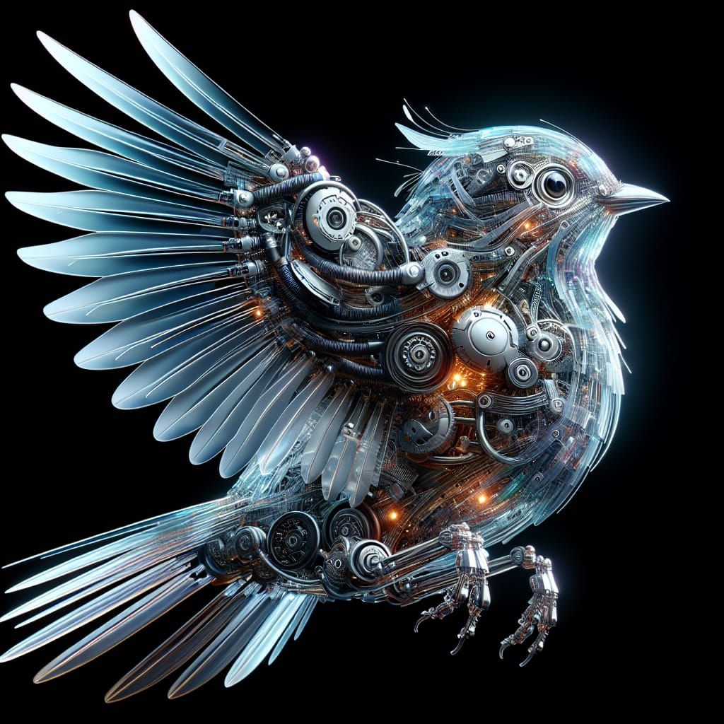 Cyborg bird https://creator.nightcafe.studio/creation ...