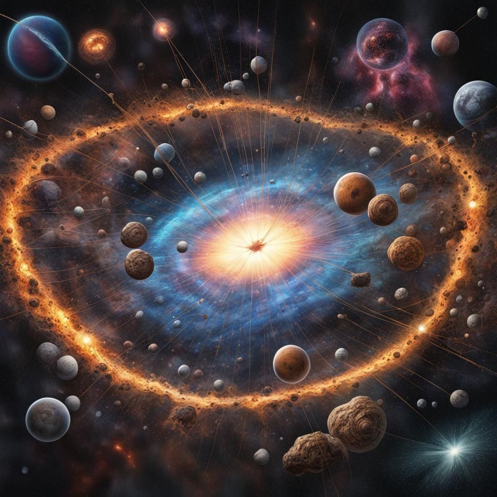 Dark matter, galactic web, cosmic string, golden ratio, cosmic ...