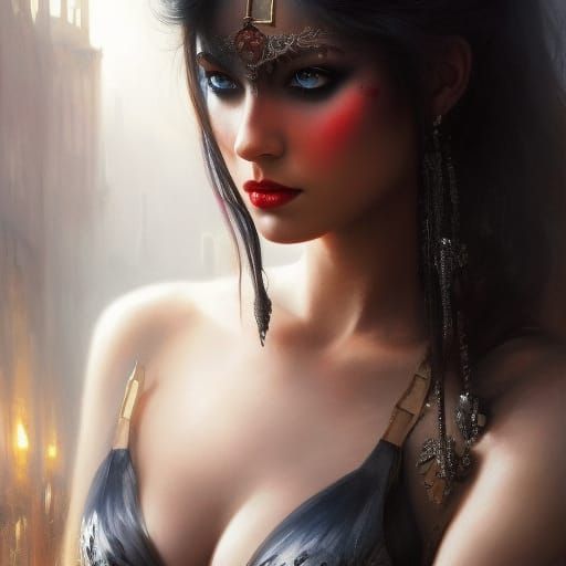 "Eclipse of Seraphim: The Lost Halo" - AI Generated Artwork - NightCafe Creator