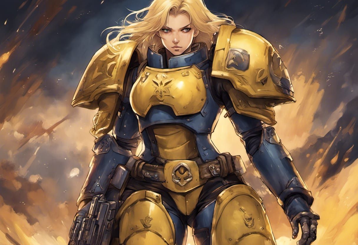 Iron Fist Blonde - AI Generated Artwork - NightCafe Creator