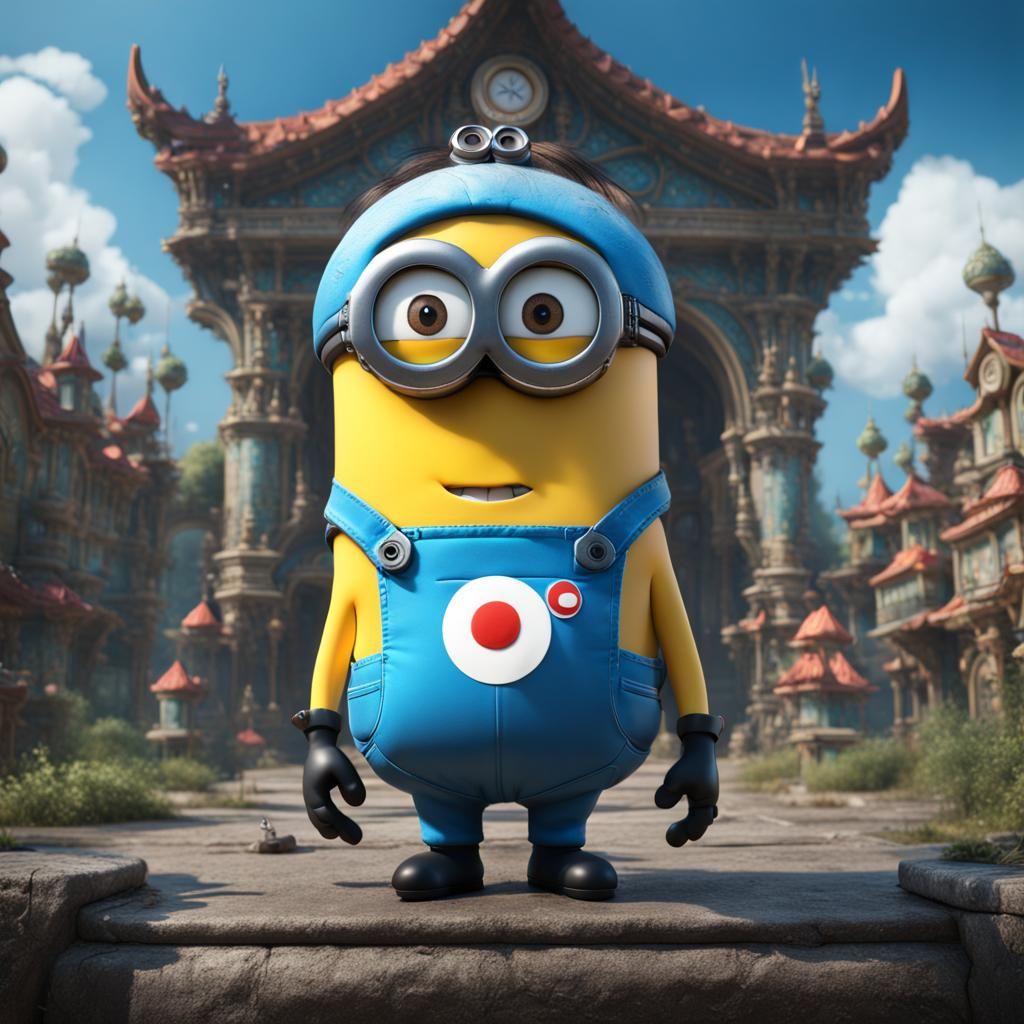 MINION WITH DORAEMON FUSION - AI Generated Artwork - NightCafe Creator