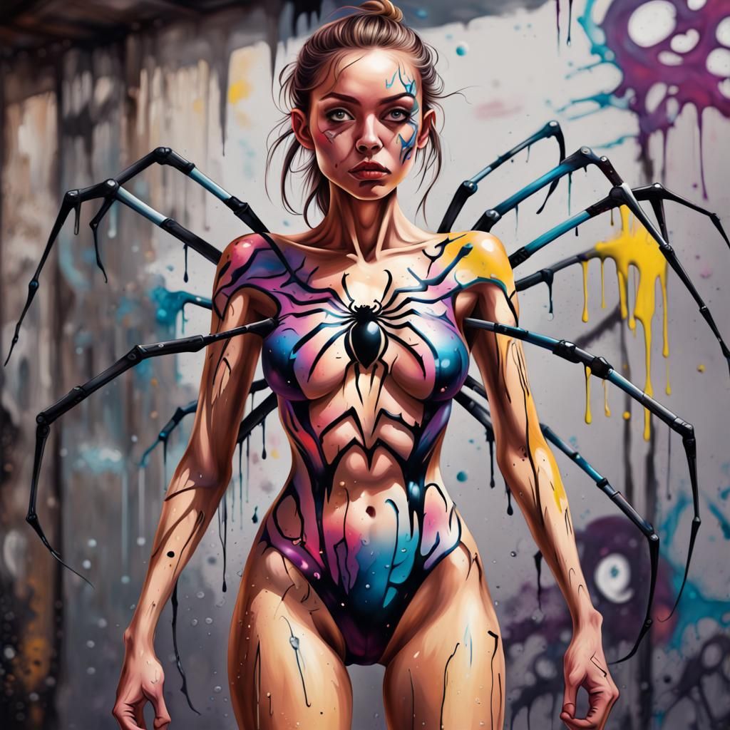 woman with a spider body - AI Generated Artwork - NightCafe Creator
