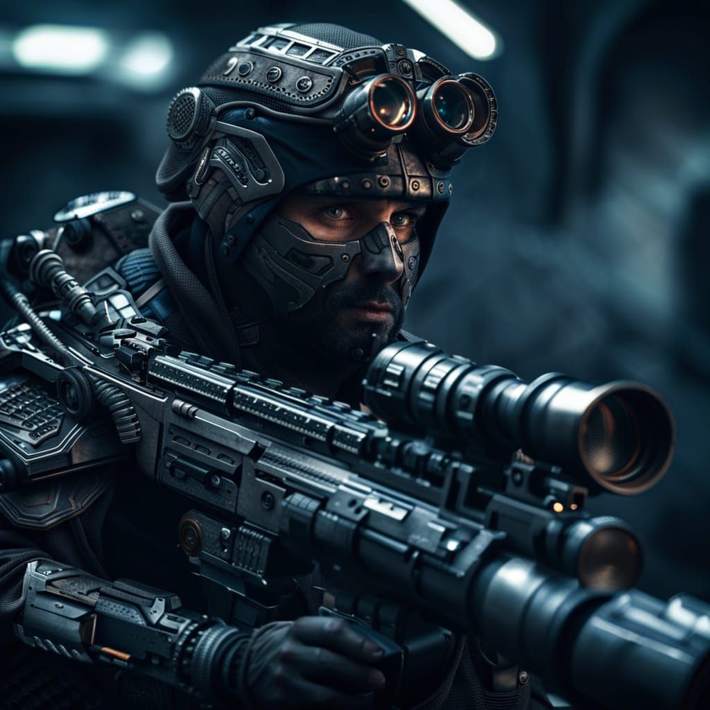 Operator "Ghost" - AI Generated Artwork - NightCafe Creator