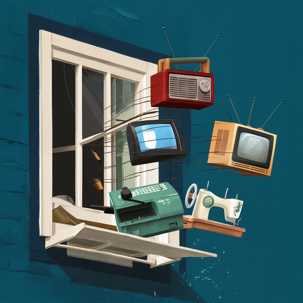 Gone Out The Window - AI Generated Artwork - NightCafe Creator