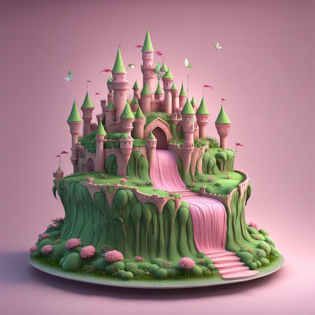Spectacular Princess Fairy Cake sculpture::5, Fairy Tale Magic, towers ...