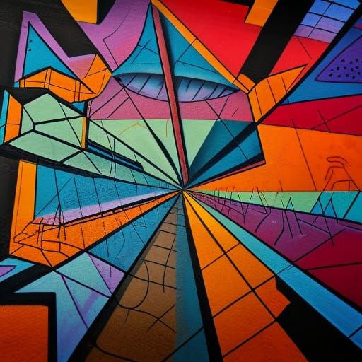 Geometric art - AI Generated Artwork - NightCafe Creator