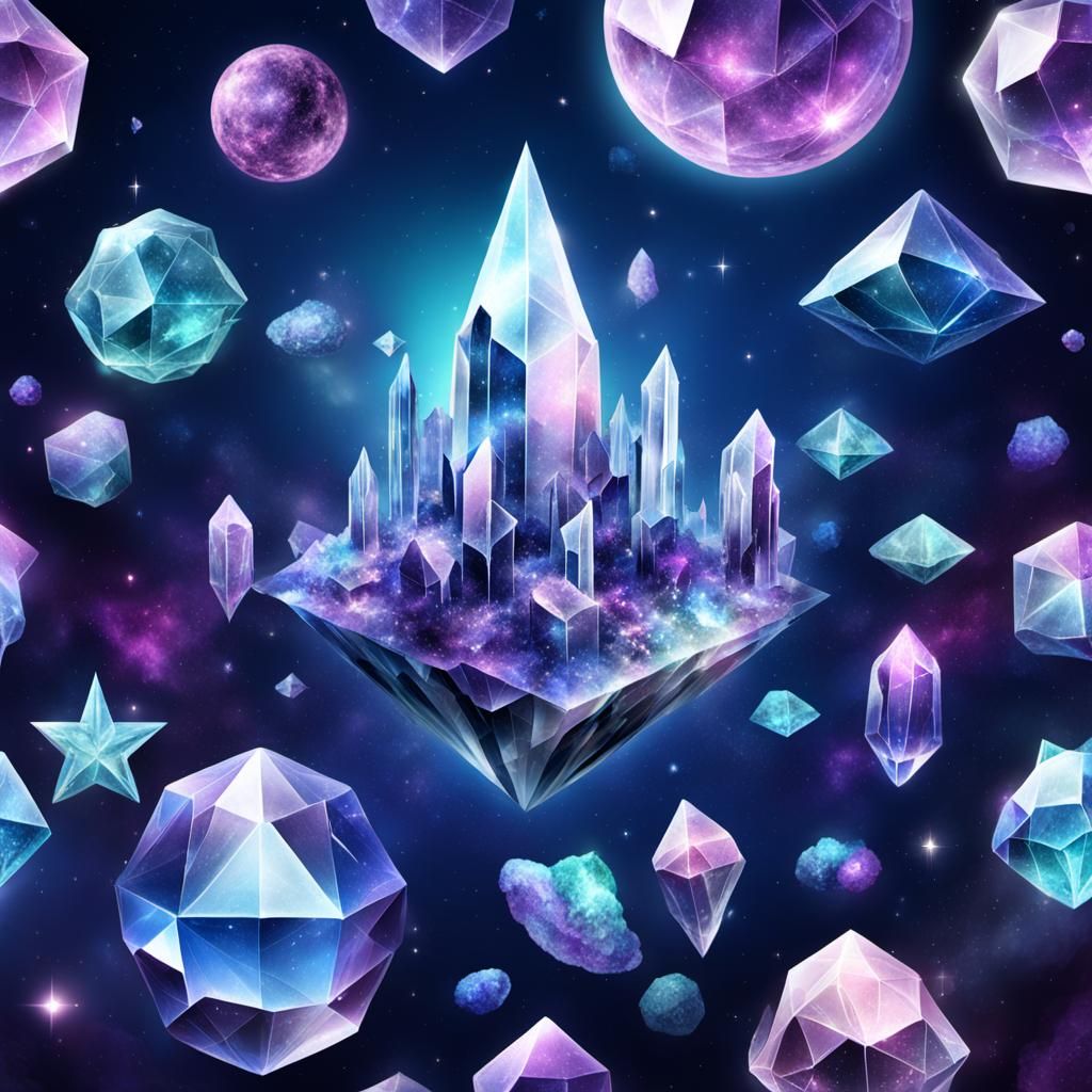 Crystal space - AI Generated Artwork - NightCafe Creator