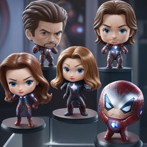 Marvel Avengers on display - AI Generated Artwork - NightCafe Creator