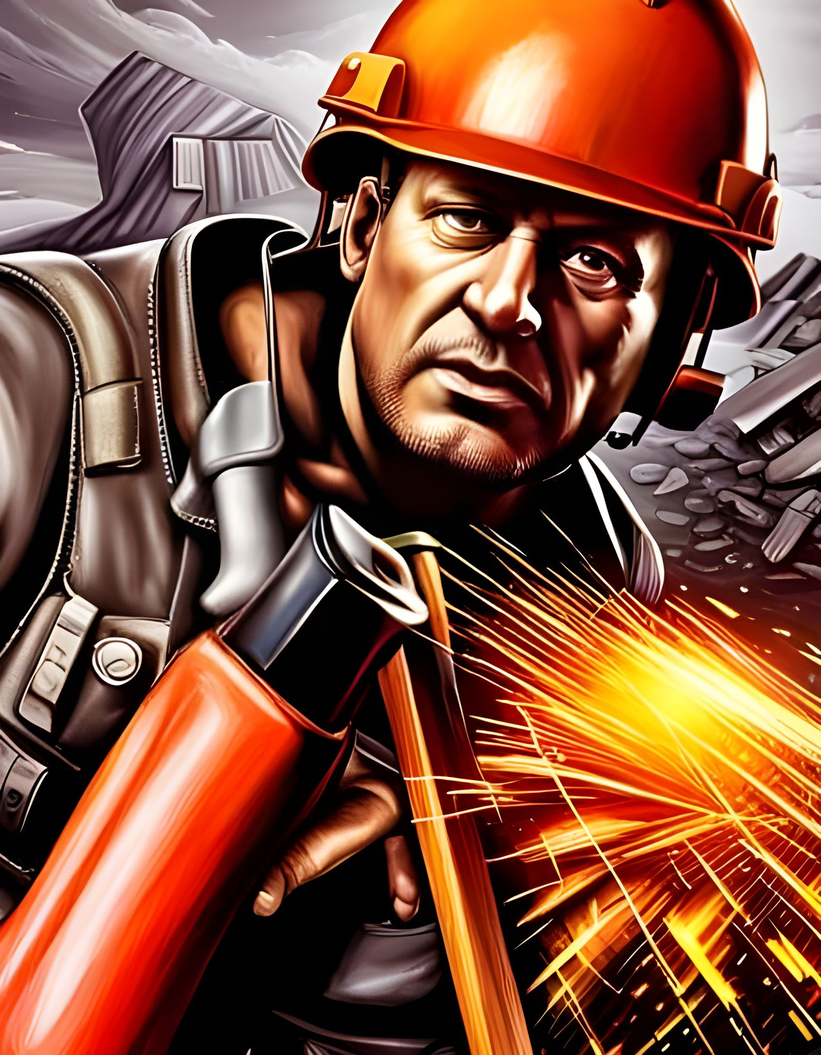 Working Class Hero: The Miner v1 - AI Generated Artwork - NightCafe Creator