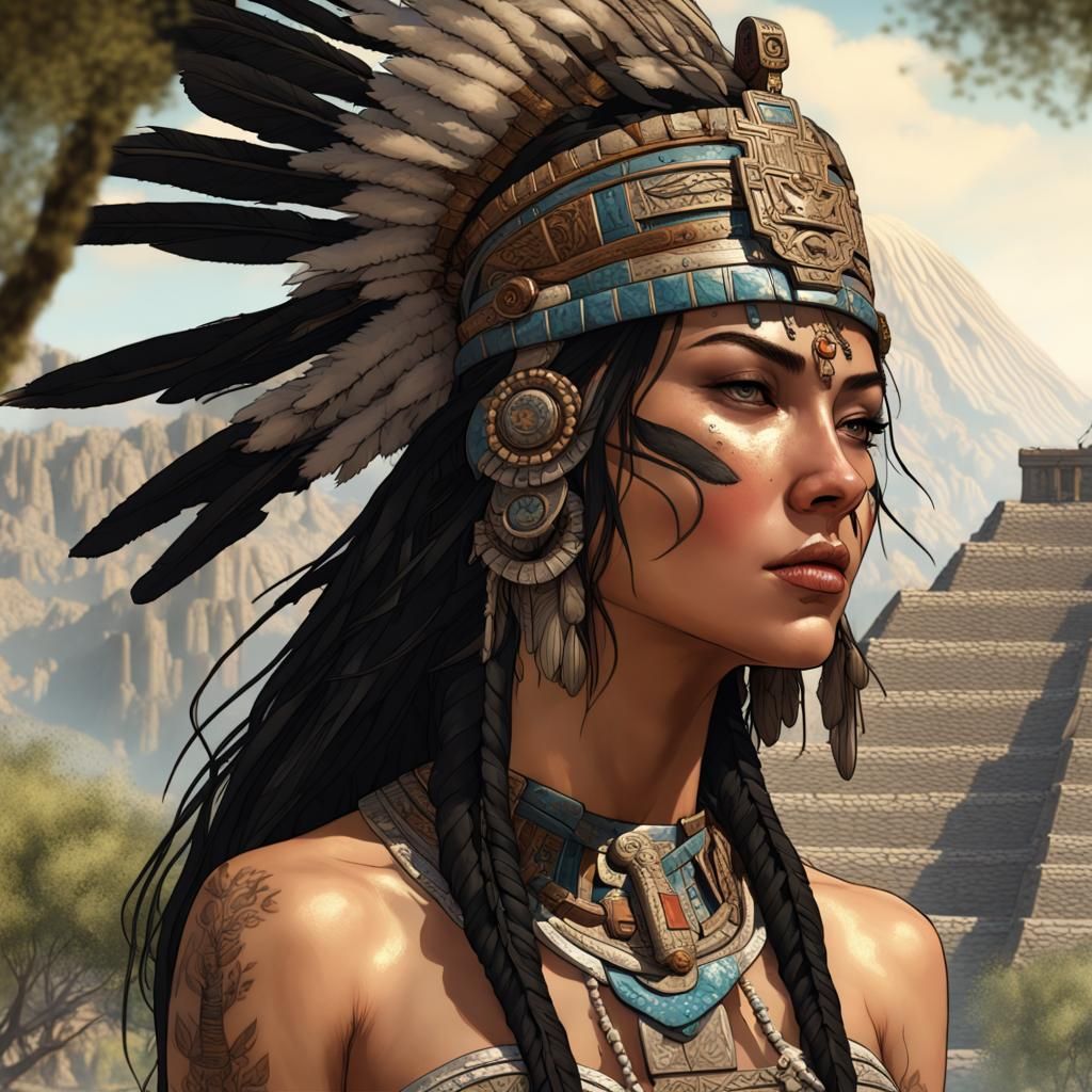 Aztec Princess - AI Generated Artwork - NightCafe Creator