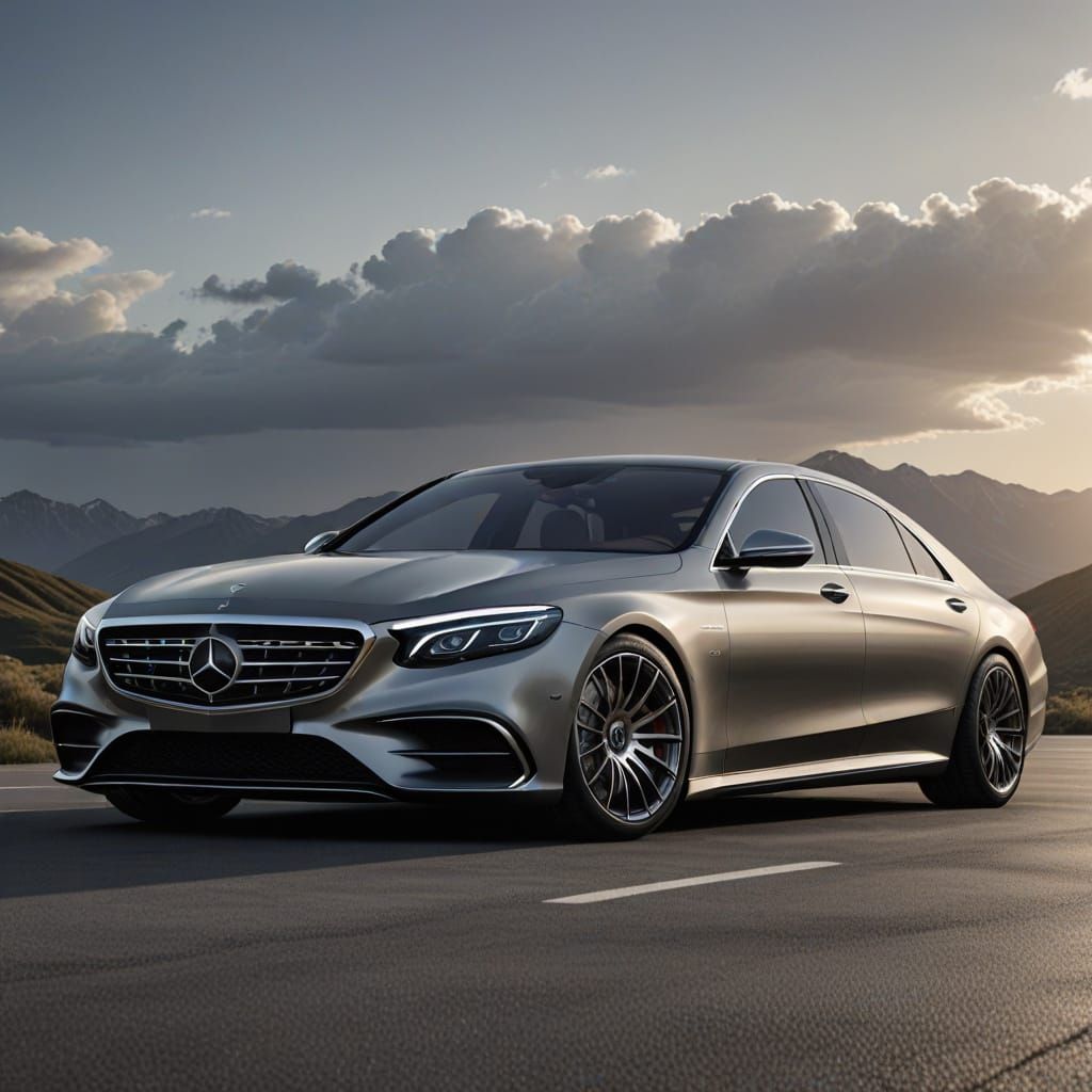 Luxury Car Concept in Futuristic Design Style - AI Art