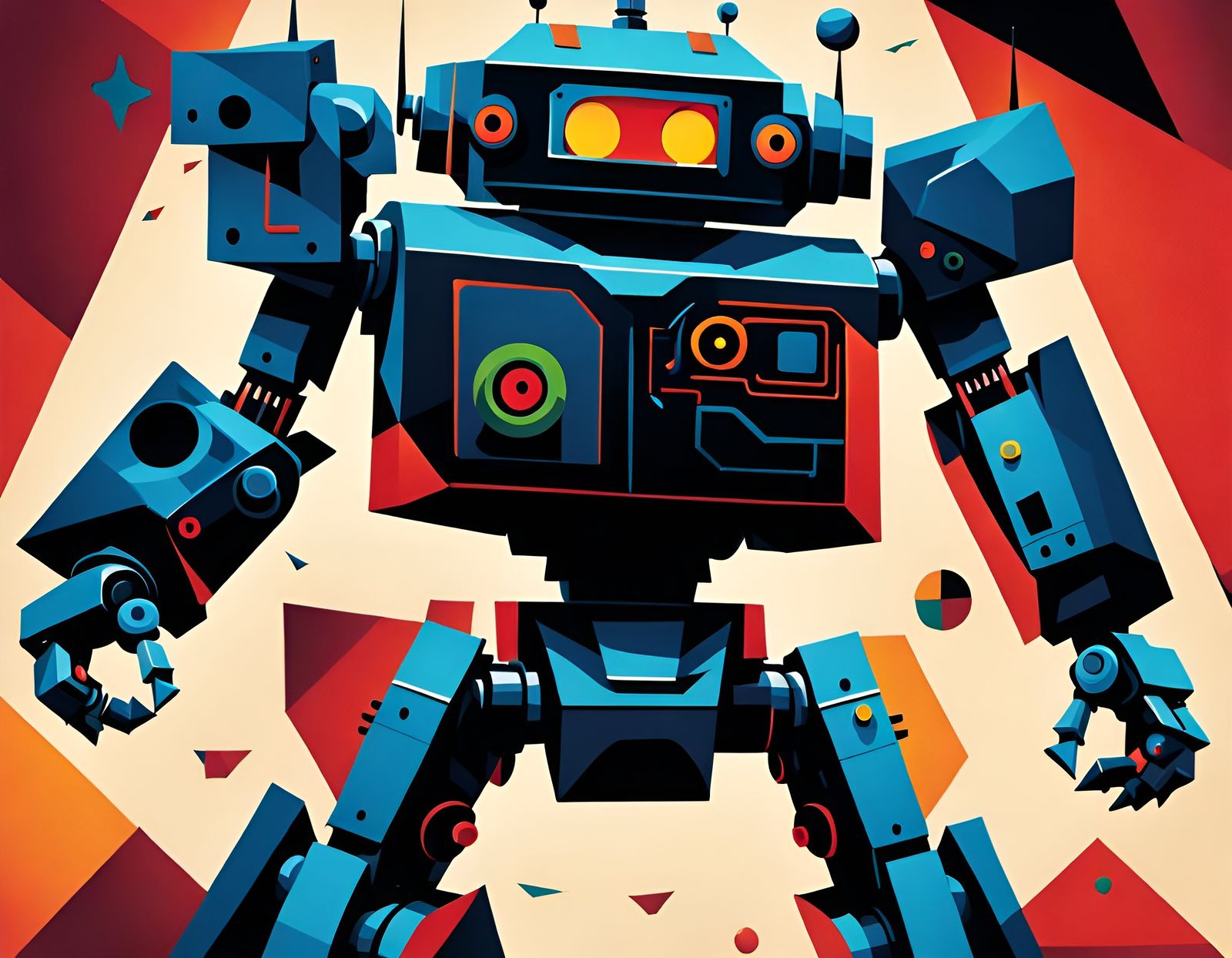 Menacing Robot - AI Generated Artwork - NightCafe Creator