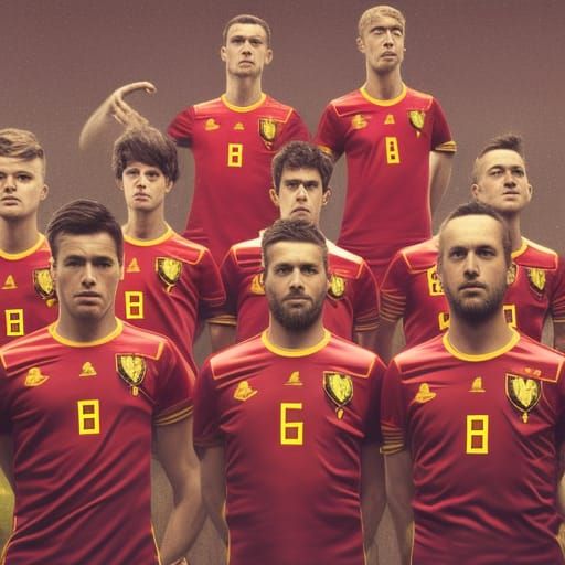 The Red Devils /the new generation of ⚽-players - AI Generated Artwork ...