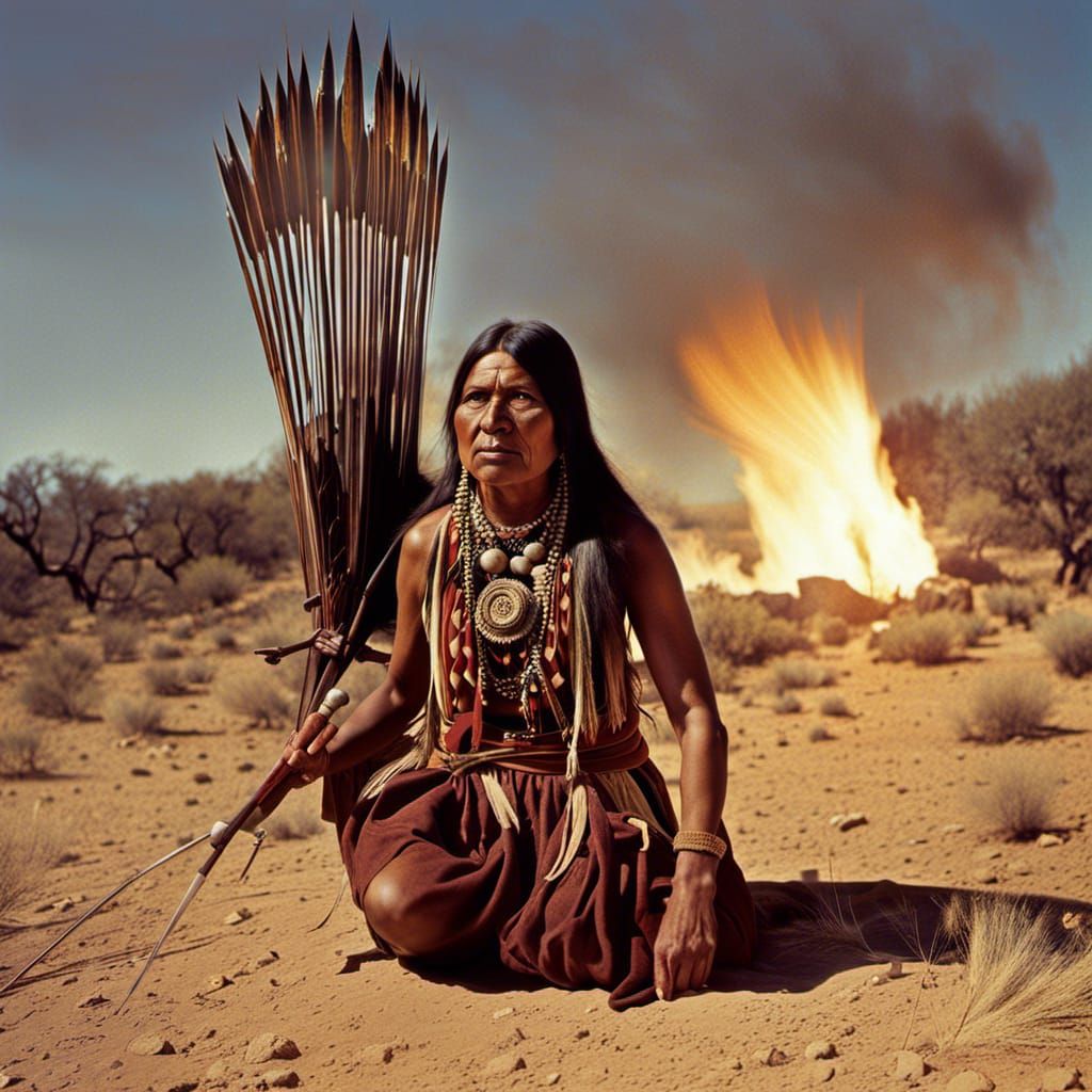 Ancient hunting Woman - AI Generated Artwork - NightCafe Creator