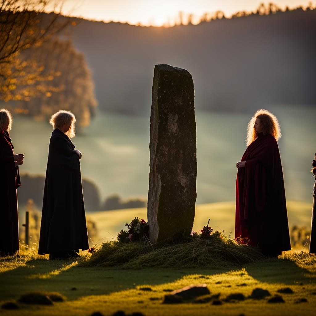 Sunrise ritual - AI Generated Artwork - NightCafe Creator