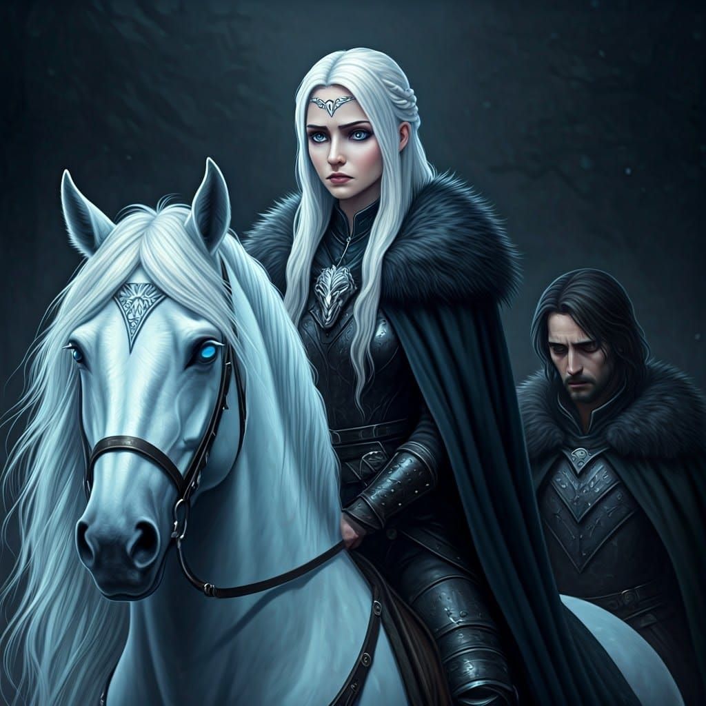 Regina, Luna Queen of the Full Moon Pack, in a Maj... - AI Art