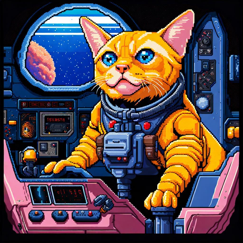 Extremely-detailed 16-bit Pixel Art by Paul Robertson and BAN-8KU - AI ...