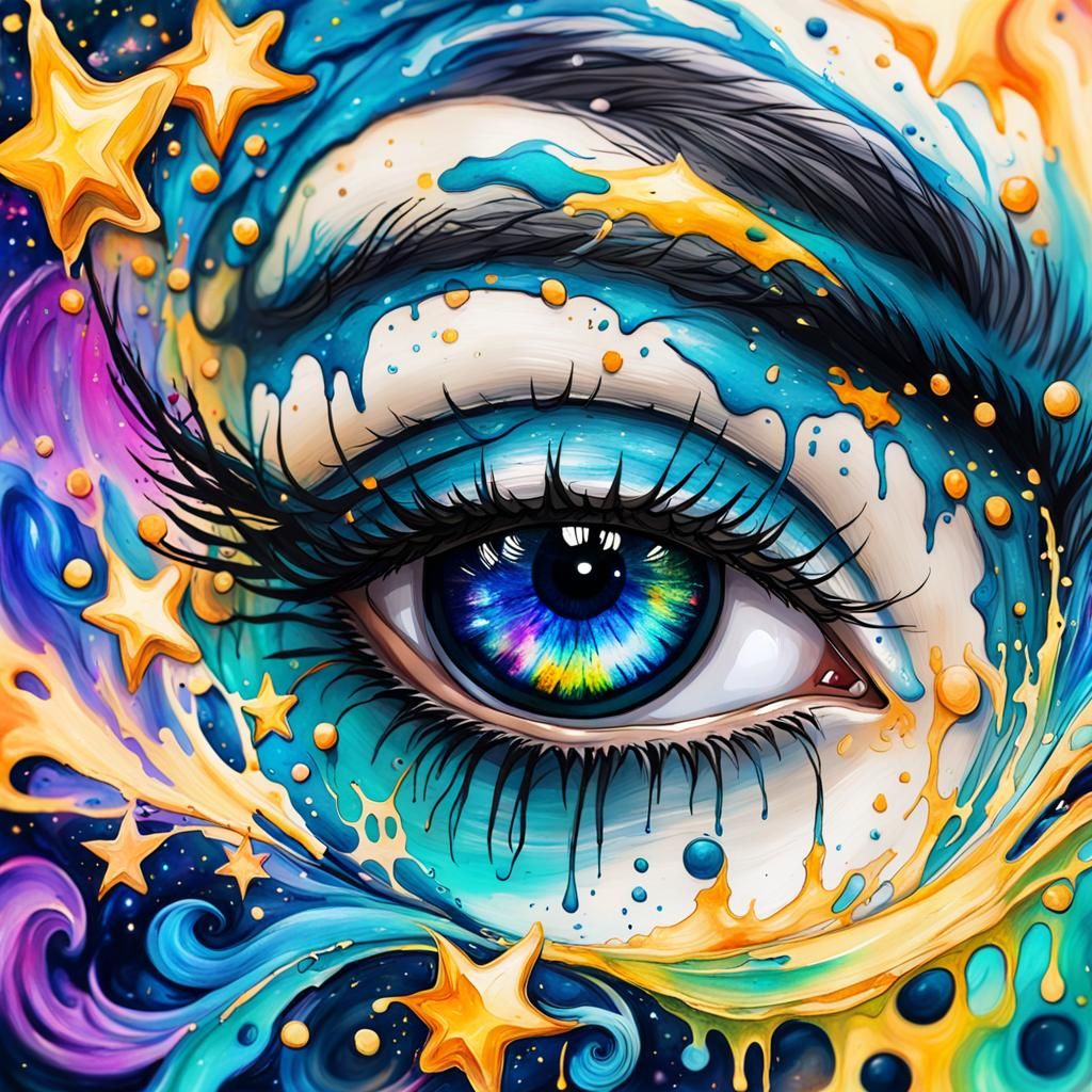 Cosmic Splash - AI Generated Artwork - NightCafe Creator