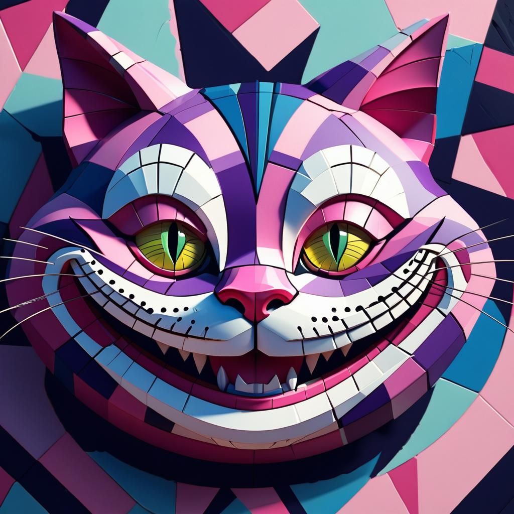 Cheshire cat smiling - AI Generated Artwork - NightCafe Creator