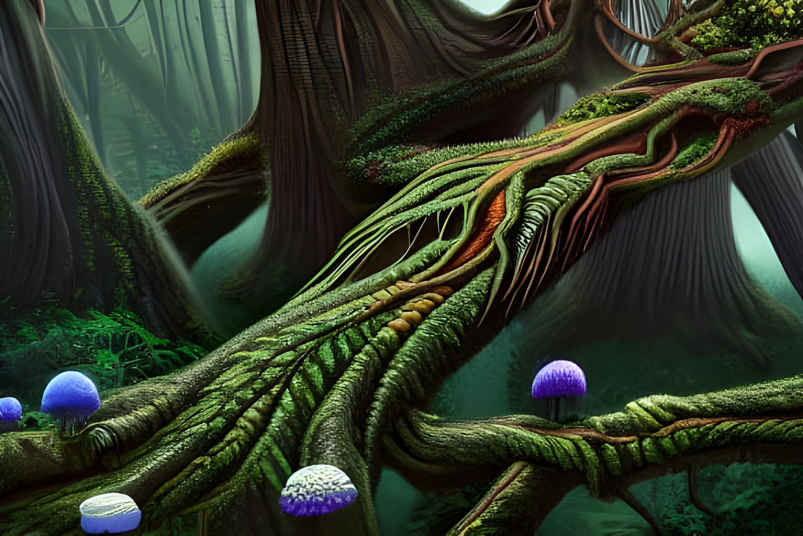 Strange and beautiful fascinating alien trees - AI Generated Artwork ...
