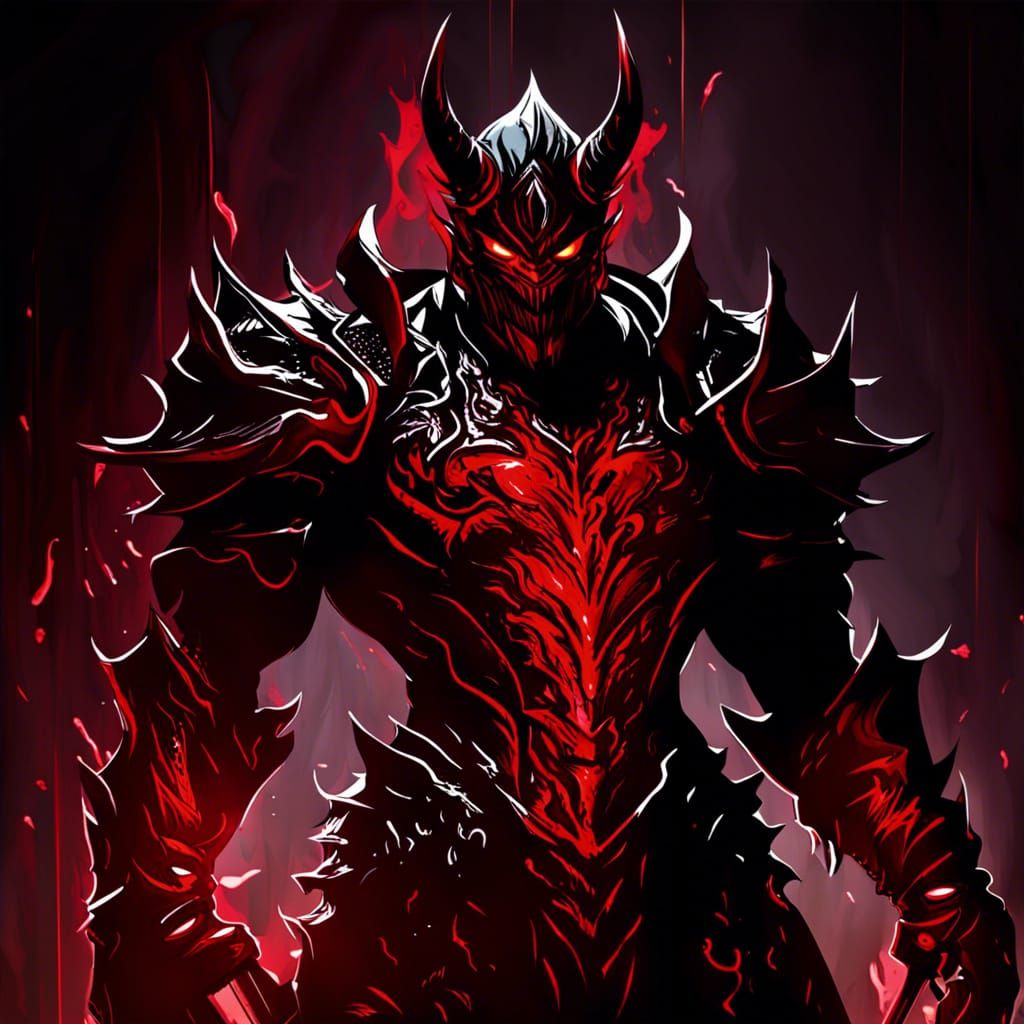Demon knight who hold the power of blood and destruction. - AI ...