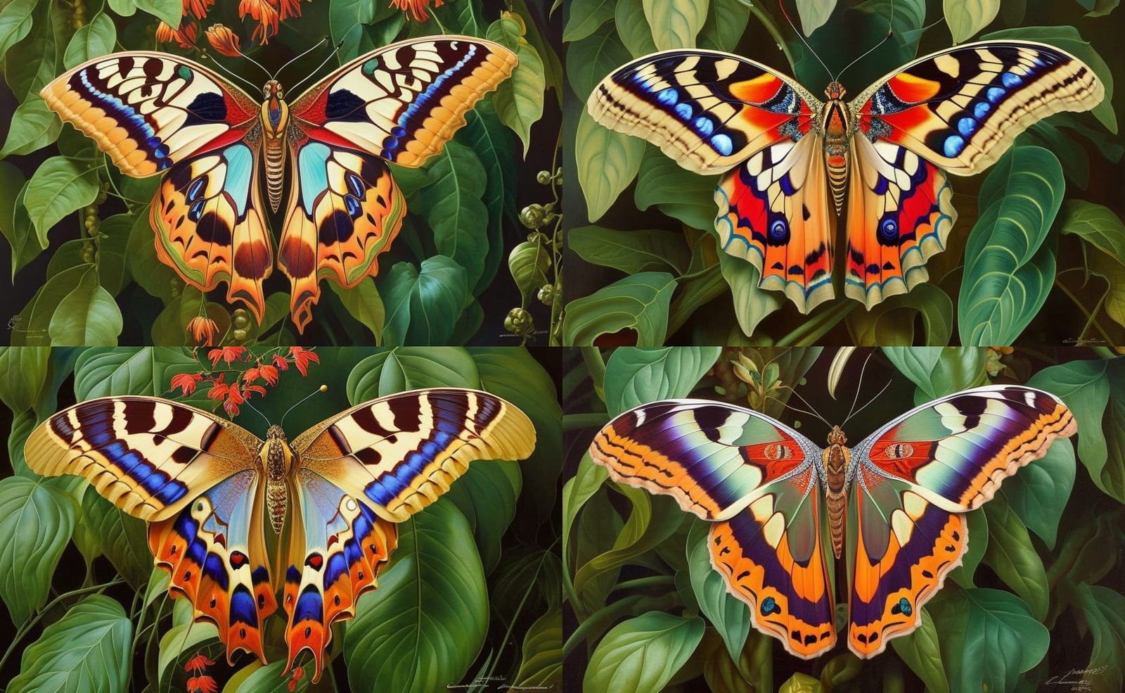 Atlas moth butterfly in style by Catherine Abel, Stephen Gibb, Ernst ...