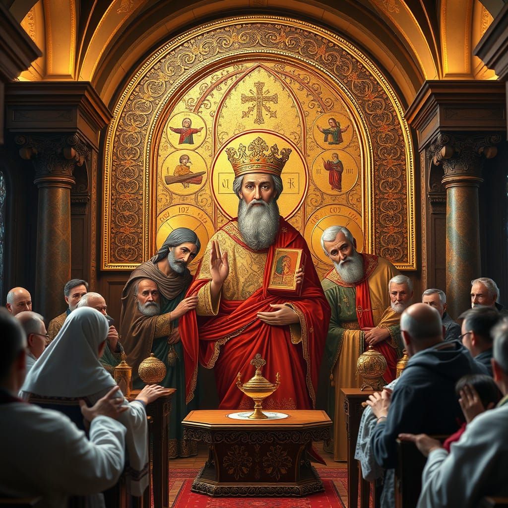 Orthodox Iconography Meets Science Fiction in a Vi... - AI Art