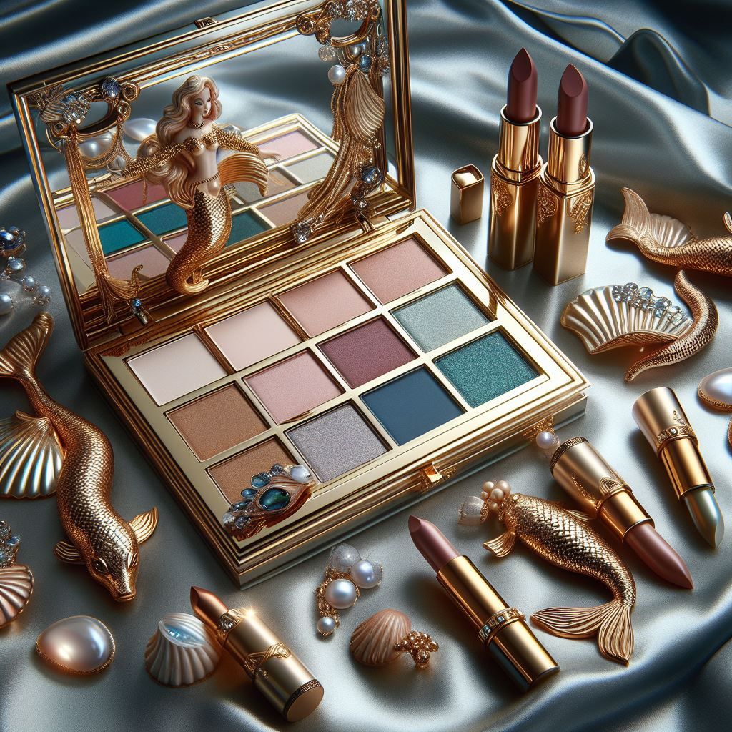 Beautiful Mermaid Make-Up Set - AI Generated Artwork - NightCafe Creator