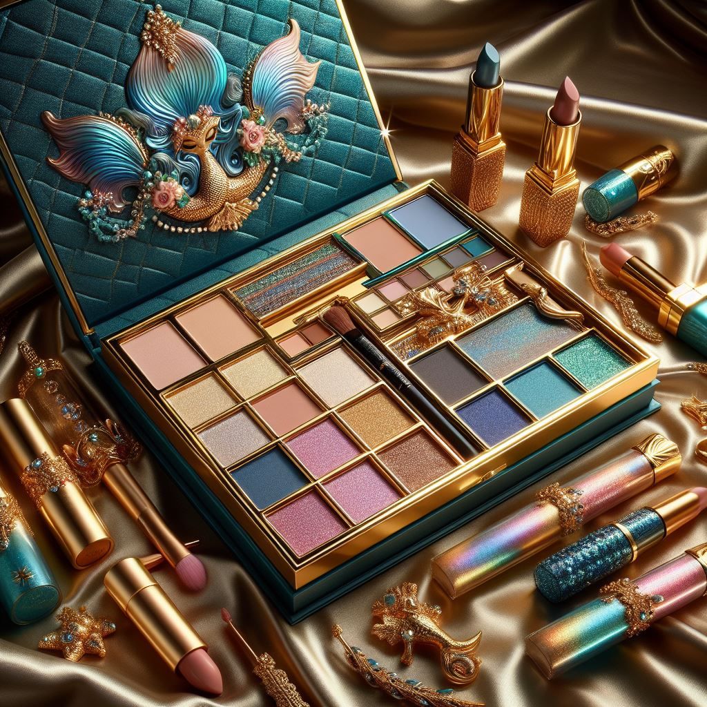 Beautiful Mermaid Make-Up Set - AI Generated Artwork - NightCafe Creator