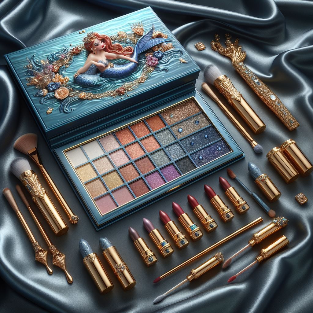 Beautiful Mermaid Make-Up Set - AI Generated Artwork - NightCafe Creator