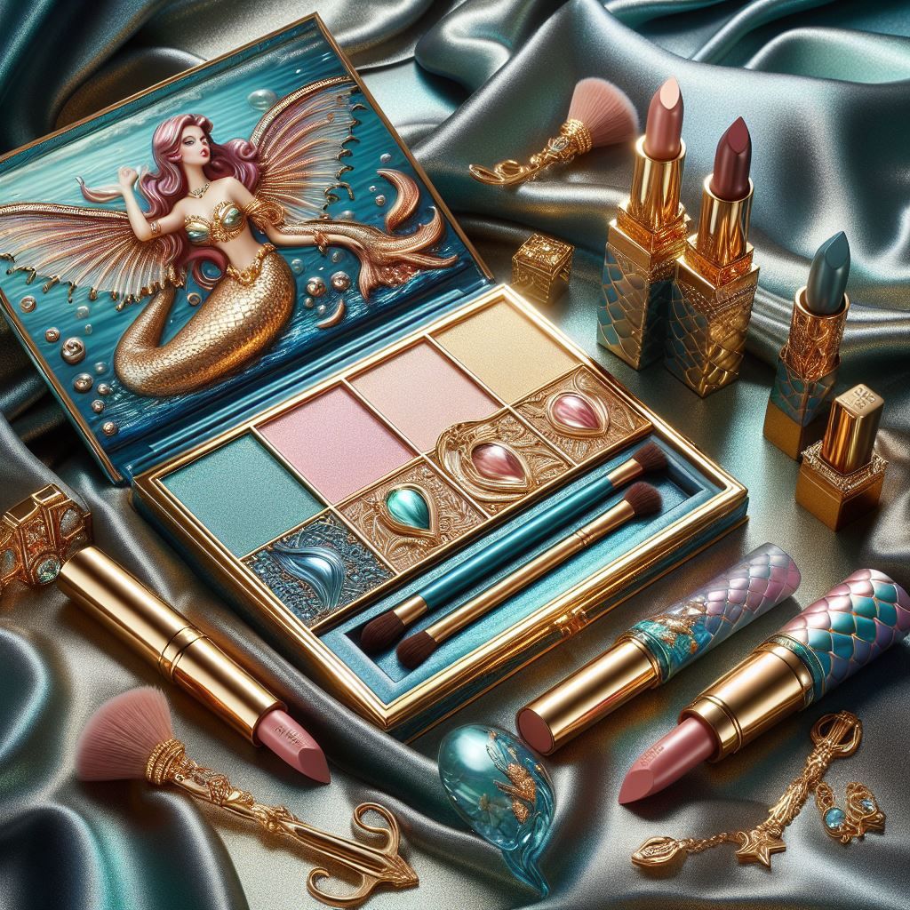 Beautiful Mermaid Make-Up Set - AI Generated Artwork - NightCafe Creator