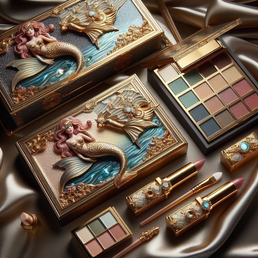 Beautiful Mermaid Make-Up Set - AI Generated Artwork - NightCafe Creator