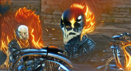 The Penance Stare of The Ghost Rider - AI Generated Artwork - NightCafe ...