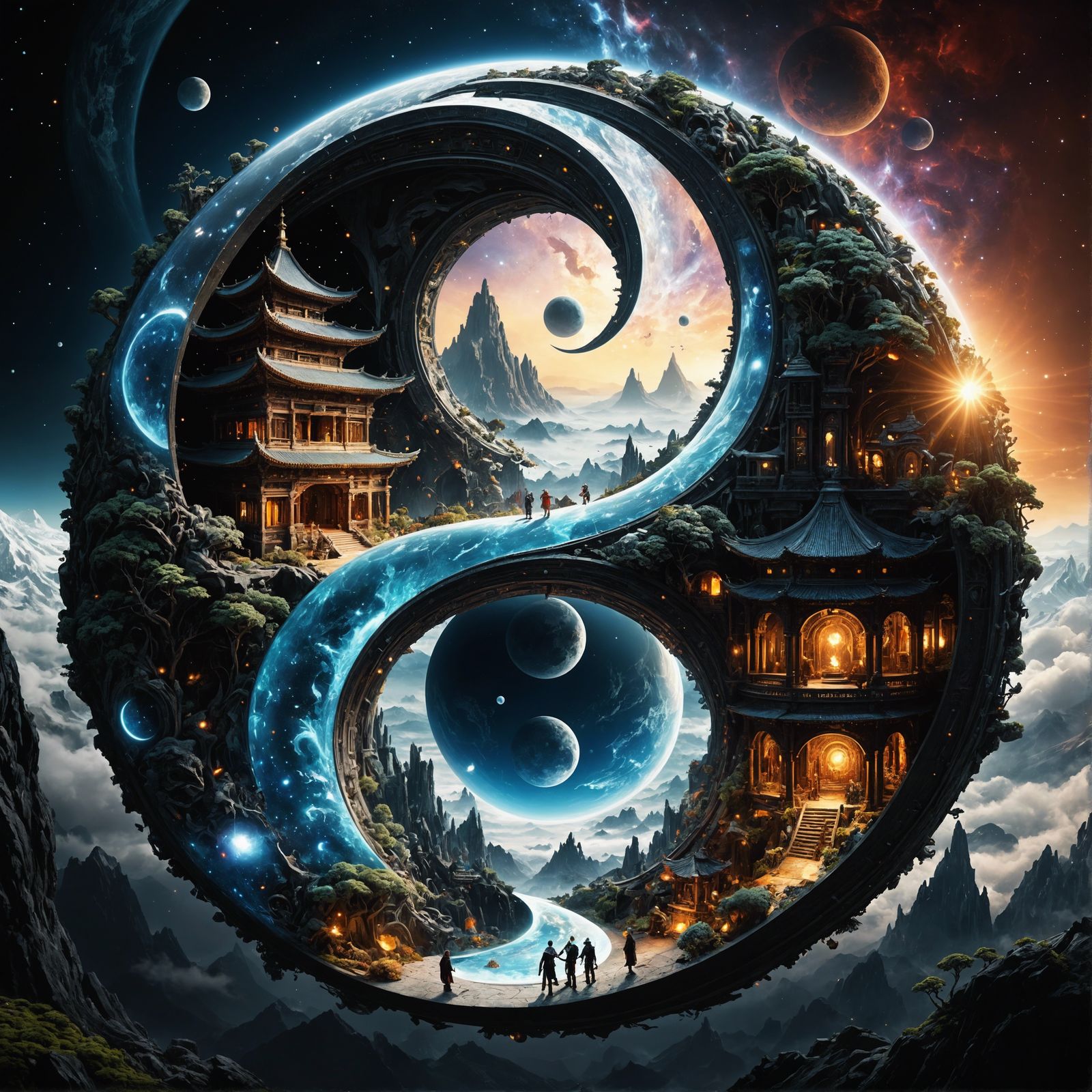 Ying and Yang ☯️ - AI Generated Artwork - NightCafe Creator
