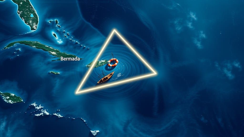Hyper-Realistic Satellite Map of the North Atlanti... - AI Art
