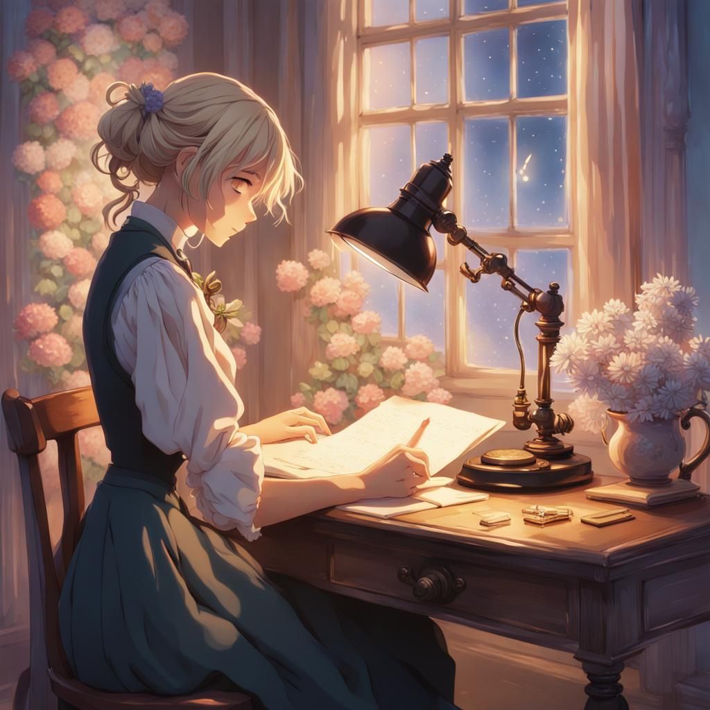 Doing Homework - AI Generated Artwork - NightCafe Creator