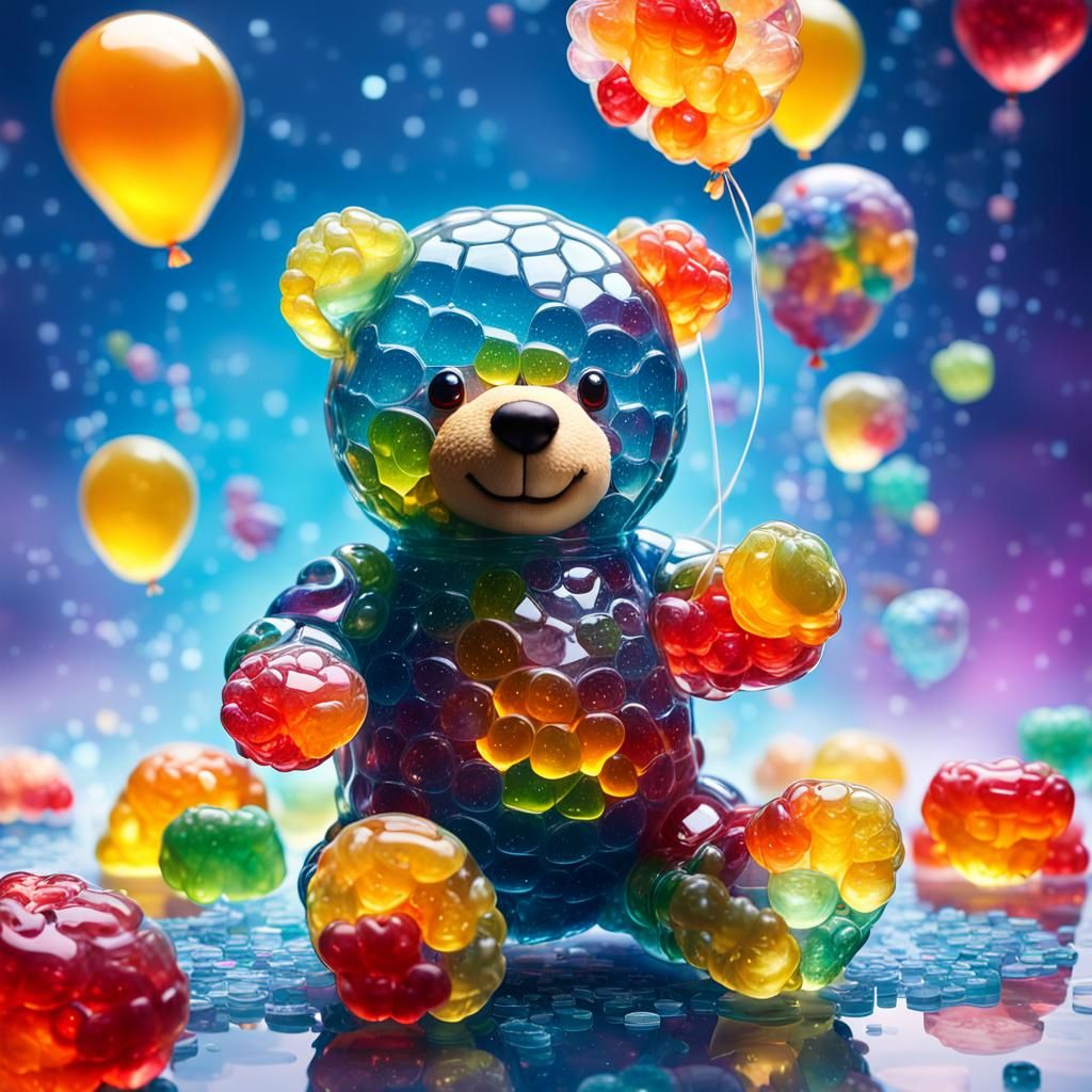 Jelly bear!! - AI Generated Artwork - NightCafe Creator