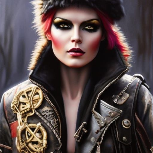 Cyber punk rock - AI Generated Artwork - NightCafe Creator