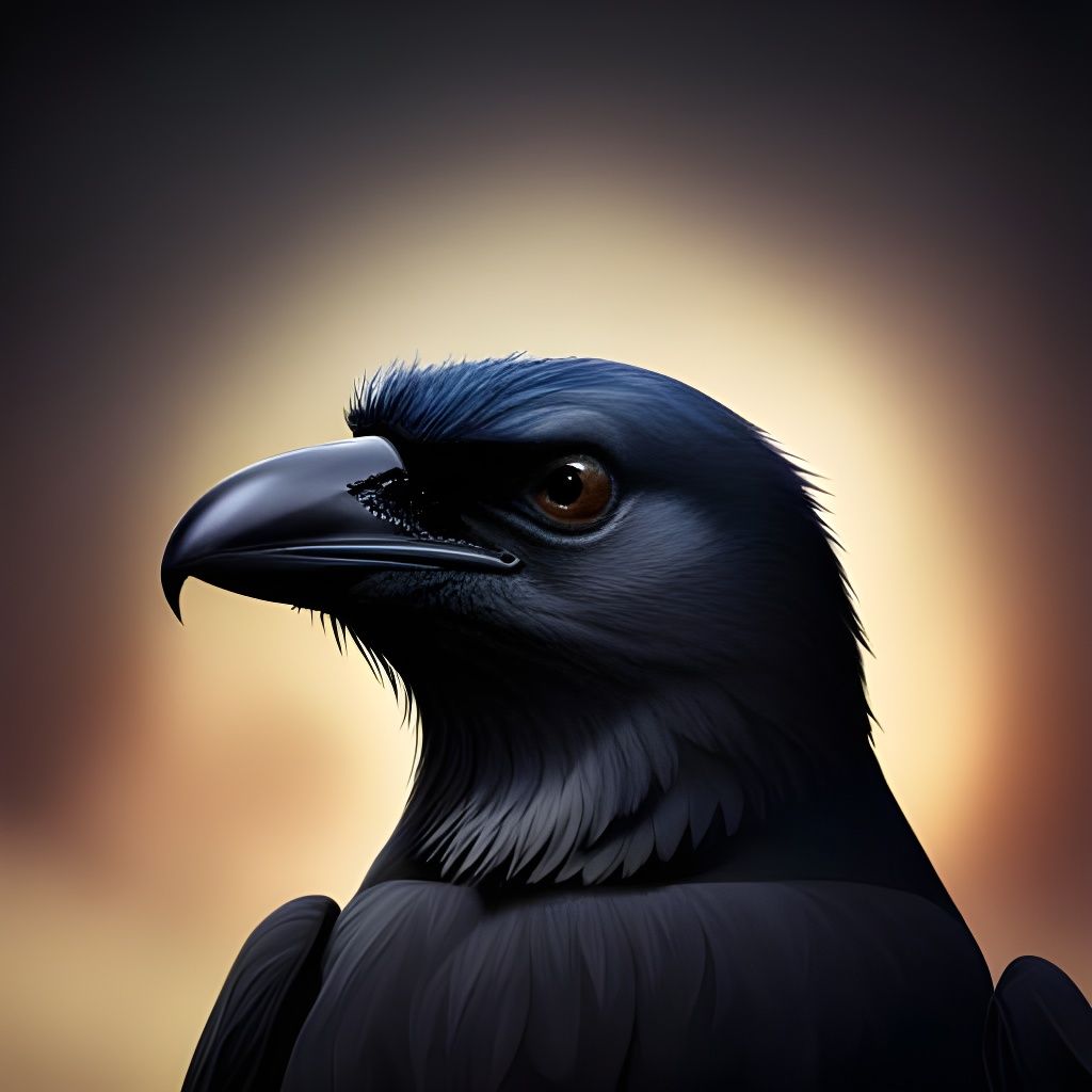 Portrait of a Crow - AI Generated Artwork - NightCafe Creator