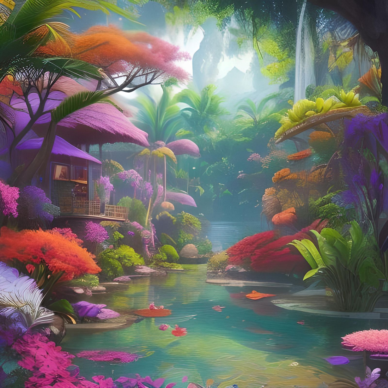 From thought springs forth, vibrant, exotic, imagination setting you ...