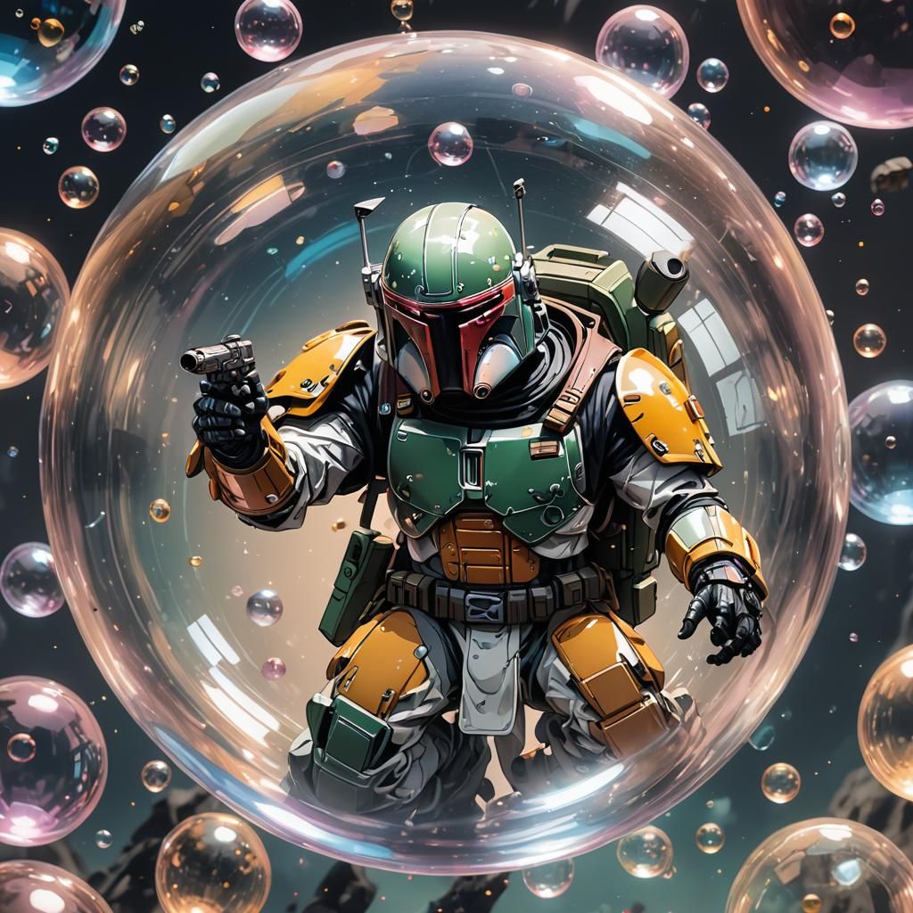 bobba in a bubble - Surreal Anime Boba in a Bubble Masterpie...