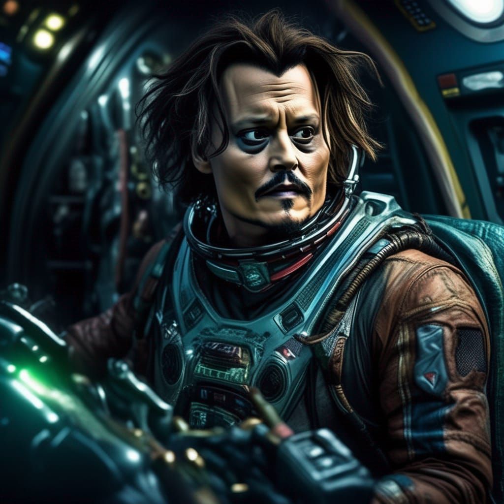 Johnny Depp is a Space Ranger - AI Generated Artwork - NightCafe Creator