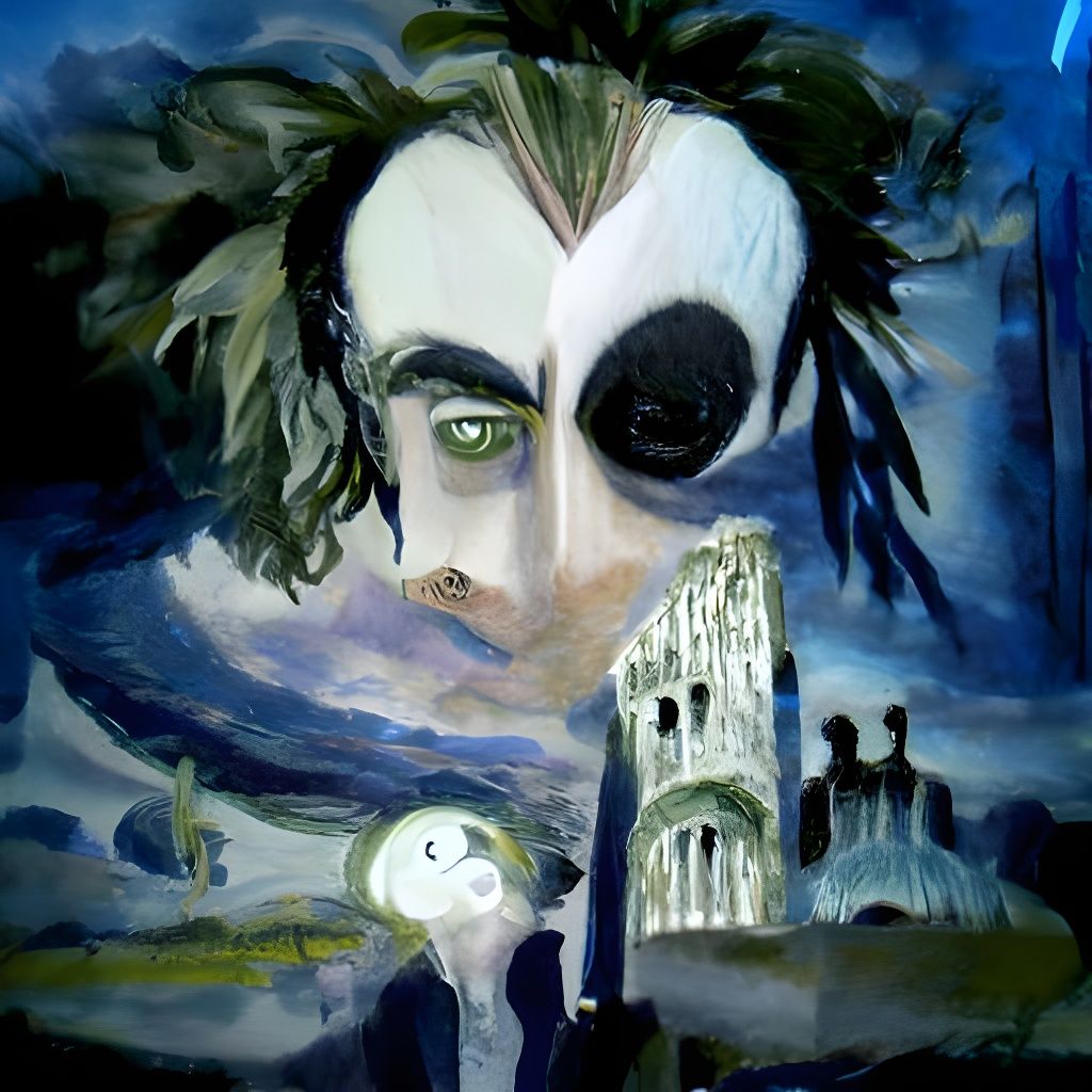 Achilles Mortimer Tim Burton gothic art synesthesia mysterious dark ...