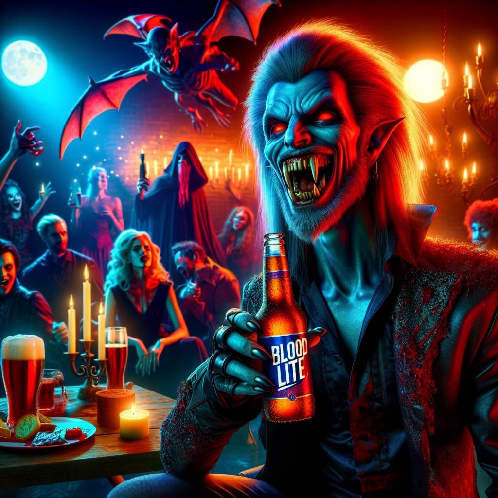 The Beer for Vampires... - AI Generated Artwork - NightCafe Creator