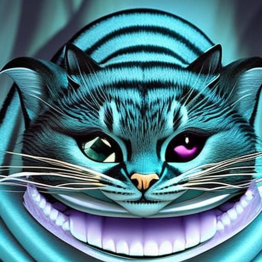 Cheshire Cat Alice in Wonderland - AI Generated Artwork - NightCafe Creator