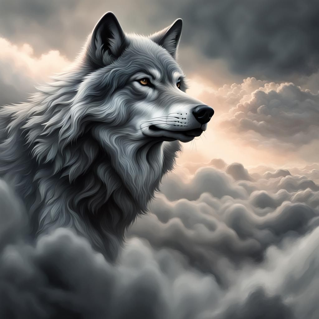 Gray Wolf 2 - AI Generated Artwork - NightCafe Creator