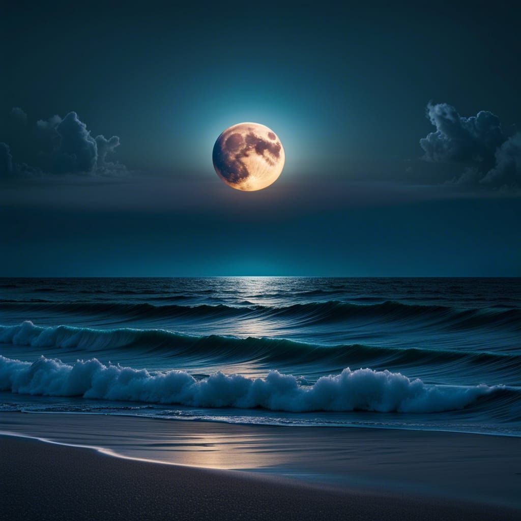 Moonrise - AI Generated Artwork - NightCafe Creator